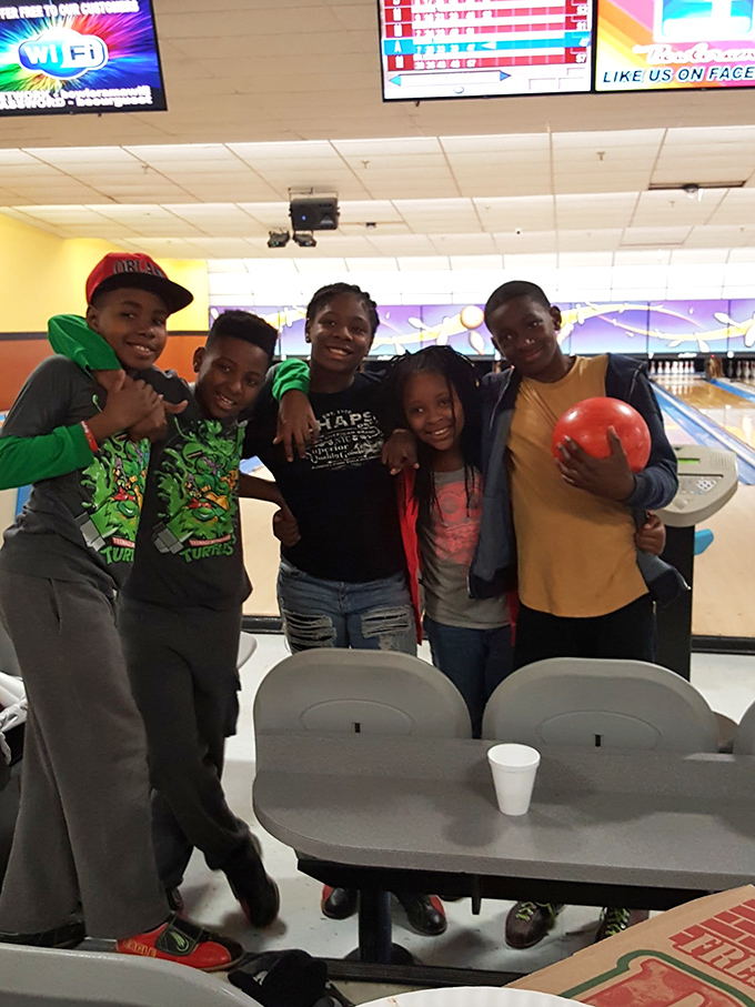 Friendship forged in friendly competition&mdash;these future bowling legends aren't just sharing a game, they're creating memories that will outlast the scorecard.
