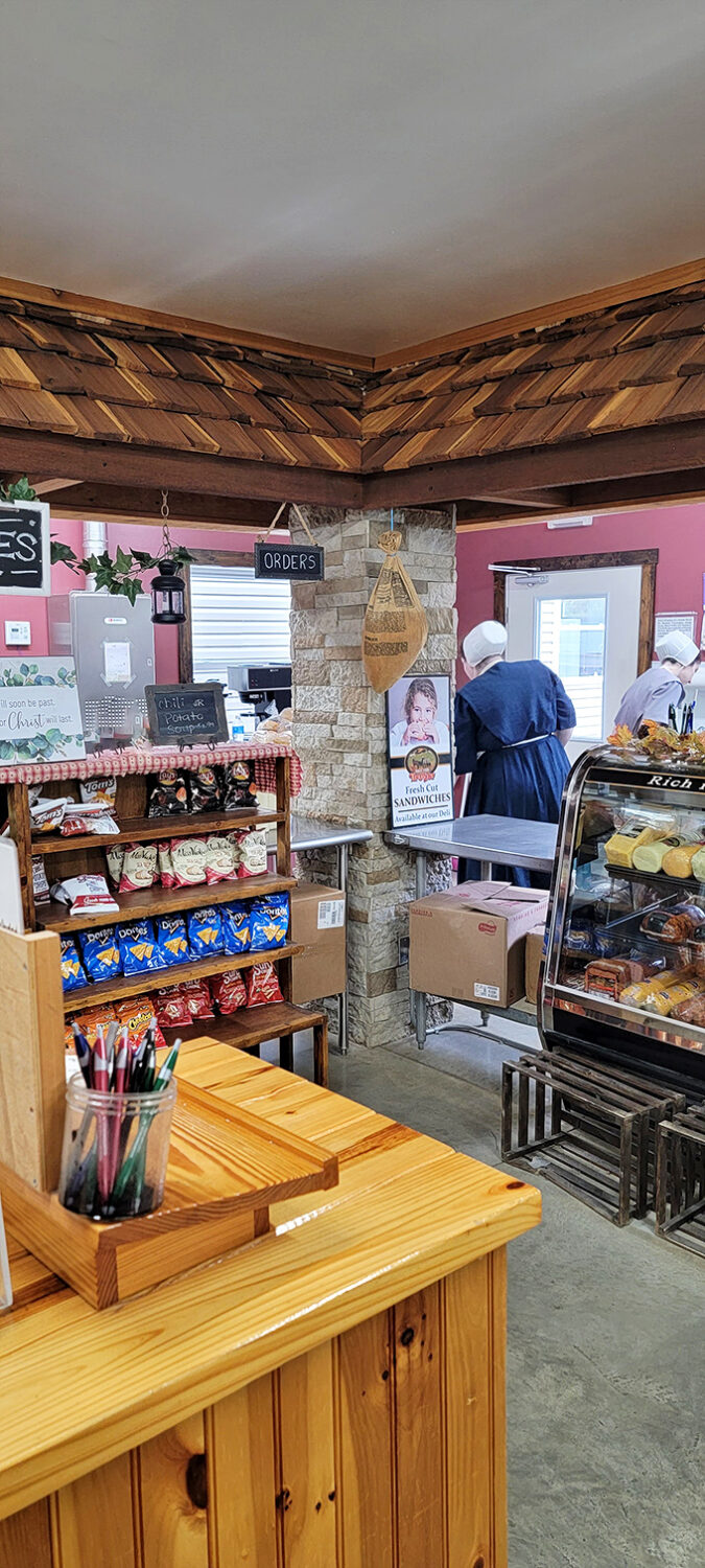 Behind the counter, Amish staff prepare food with the kind of attention that reminds you some things shouldn't be rushed.