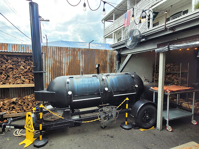 The smoker: where magic happens at the intersection of time, temperature, and someone who really cares about your happiness.