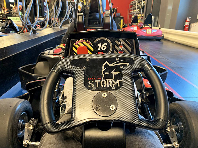 The steering wheel&mdash;your connection to glory or humility, depending entirely on your ability to resist oversteering in the corners.