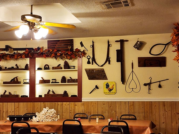 The wall decor tells stories of Arkansas past, while your taste buds create new memories worth driving back for next weekend.