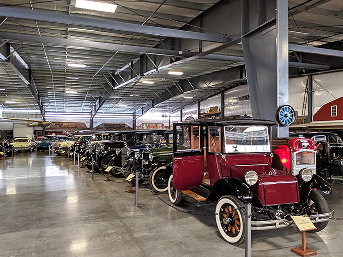 This elegant blue and white roadster wasn't just transportation&mdash;it was a statement rolling down Main Street that said, "I've arrived." 