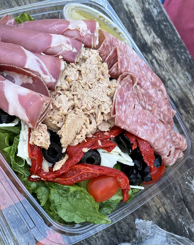 The antipasti salad &ndash; where vegetables, meats and cheeses gather for what might be the most sophisticated party happening in any container.