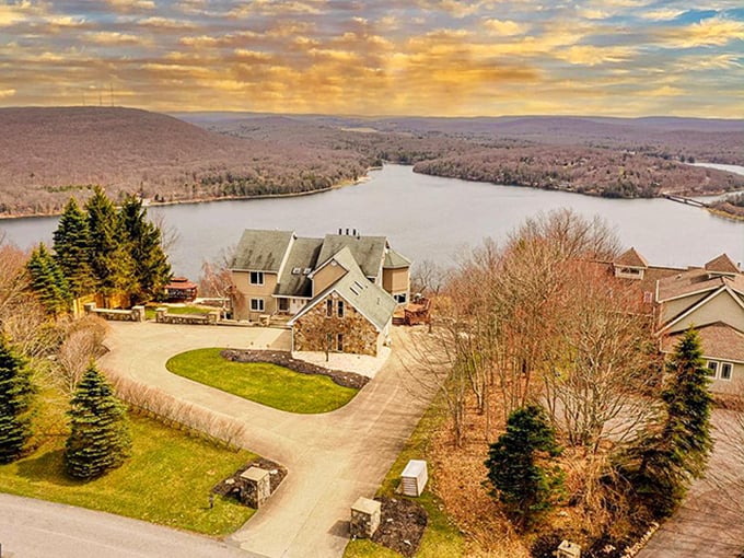 Autumn's palette turns Deep Creek Lake into a masterpiece of reflection, where water mirrors the fiery colors that make fall in Western Maryland worth the drive.