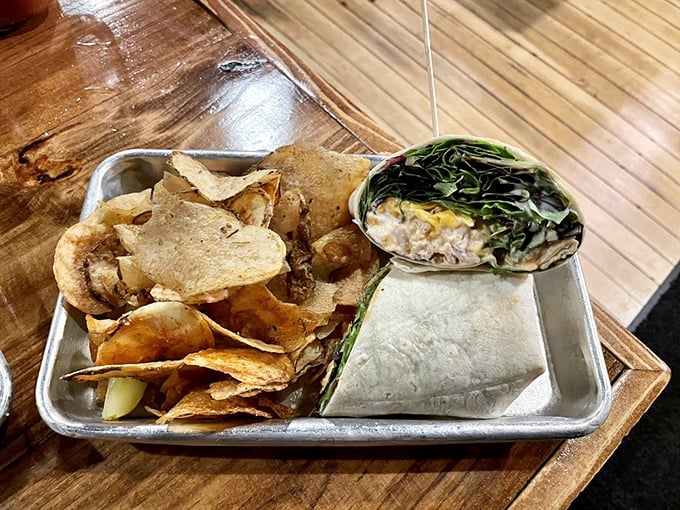 Not just a wrap&mdash;it's a portable feast. Fresh, vibrant ingredients provide the perfect counterpoint to the restaurant's smokier offerings.