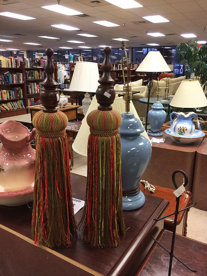 Lamp heaven, where colorful tassels meet ceramic bases in a lighting festival that would make any interior designer's heart skip a beat.