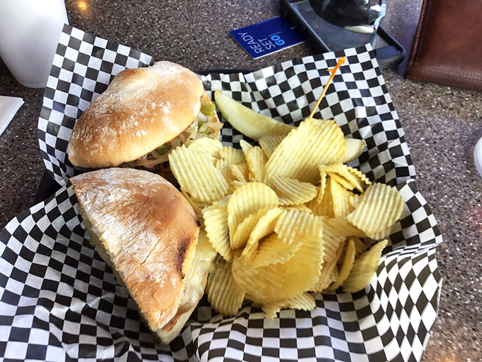 This burger and chips combo isn't trying to be fancy&mdash;it's trying to be exactly what you're craving, and succeeding brilliantly.