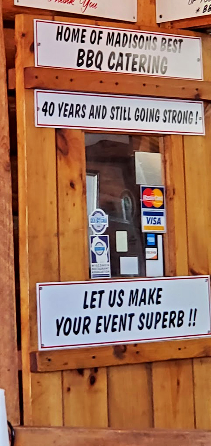 Behind the counter where barbecue dreams come true, a bell waits to announce your order &ndash; the sweetest sound in Madison.