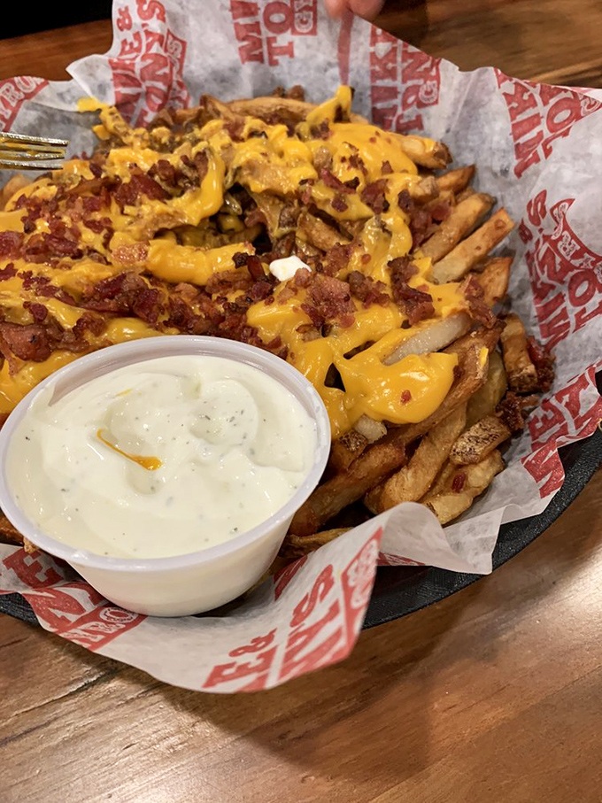 These loaded fries aren't just a side dish&mdash;they're a main event, dressed for success in cheese and bacon formalwear.