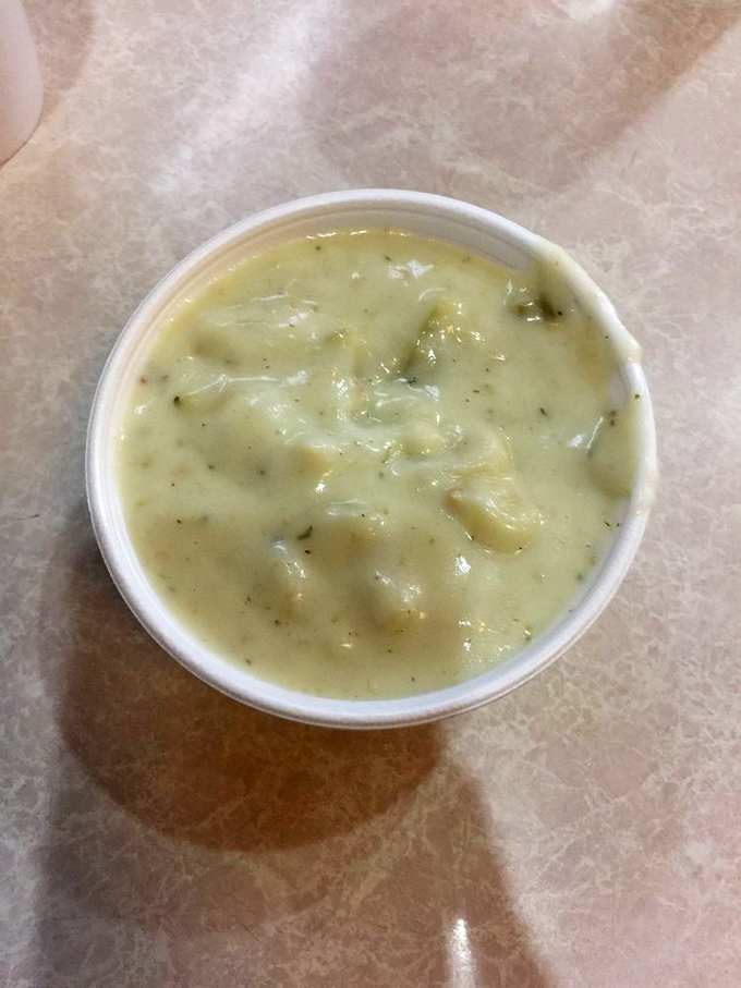 A bowl of clam chowder that could make a New Englander homesick. Creamy, hearty, and exactly what you need on a Pittsburgh winter day.