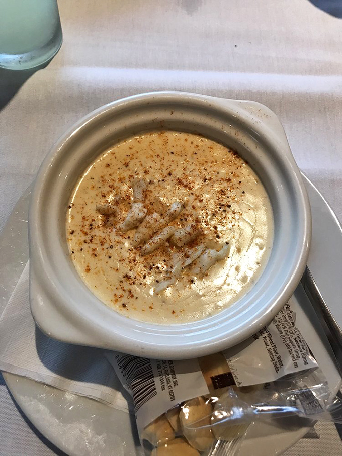 Maryland cream of crab soup that's basically a warm hug in a bowl&mdash;with enough lumps of crabmeat to make you feel truly special.