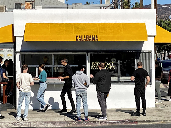 The universal language of waiting for great food. Notice how nobody's looking at their phones? That's anticipation you can't swipe away.