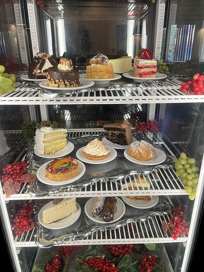 A dessert case so tempting it should come with a warning label: "Saving room is strongly advised, but rarely accomplished."