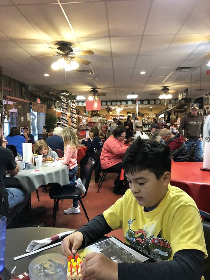 Where strangers become family over forkfuls of comfort food. This bustling dining room is serving up more than just meals &ndash; it's dishing out slices of Americana.