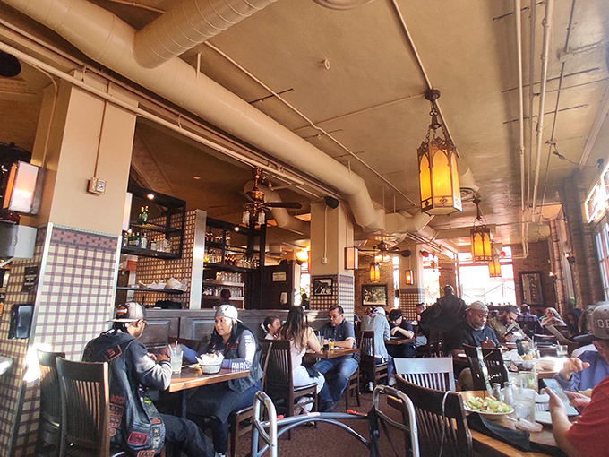 Where memories get made between bites of seafood. That hanging lantern lighting makes everyone look like they're in a food commercial.