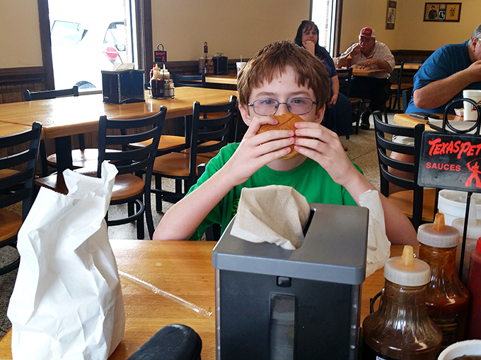 The universal language of "that first bite" &ndash; when everything else in the world momentarily disappears behind a cloud of barbecue bliss.