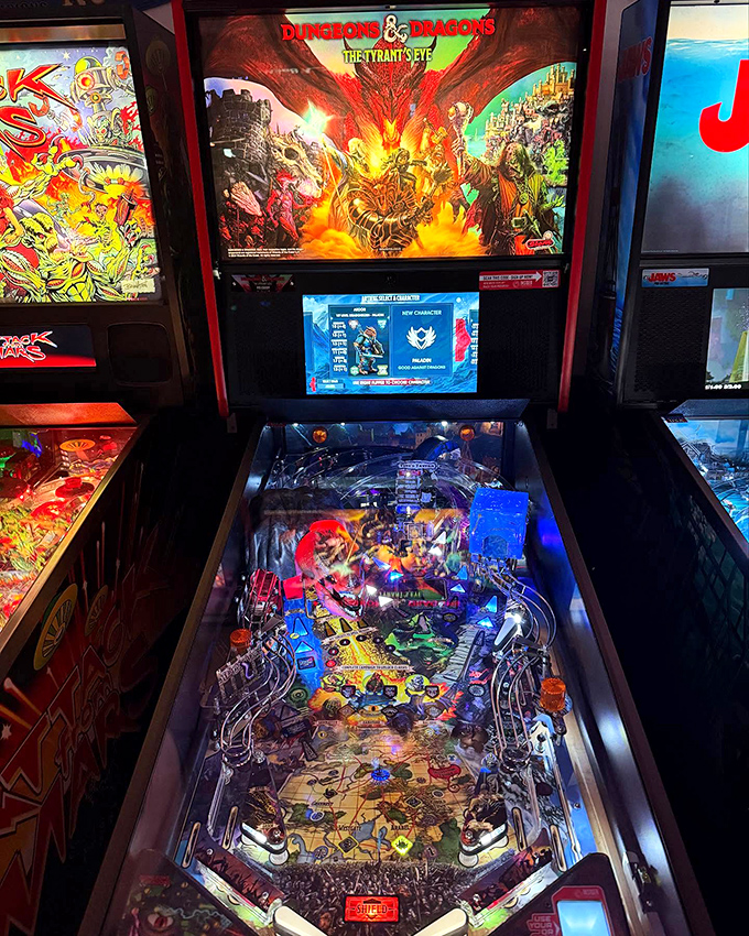 Dragons, dice, and digital displays &ndash; this Dungeons & Dragons machine brings tabletop fantasy adventures to life with flippers and steel balls.
