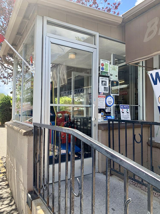 The entrance might be modest, but it's a portal to breakfast paradise. Like finding a secret door to a world where calories don't count.