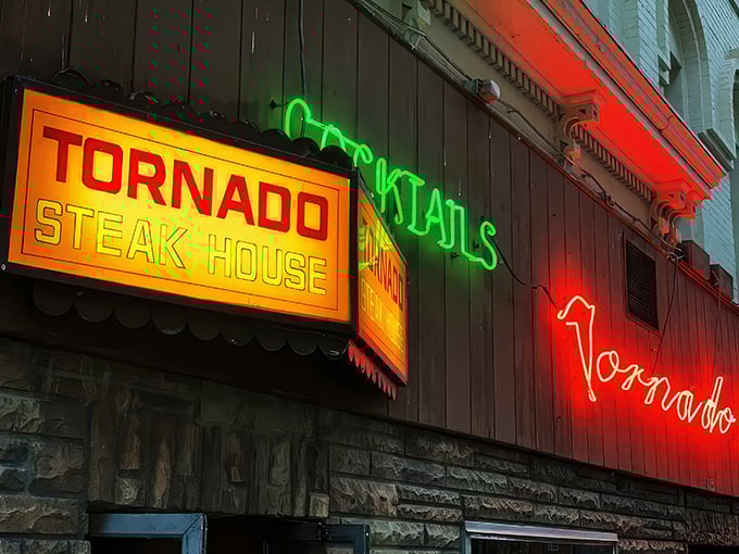 After 10 PM, The Tornado Room offers a selection of their menu at reduced prices &ndash; including their steak sandwich, which might be the best value in late-night dining anywhere in the state.