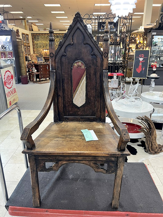 Not just a chair, but a throne with gothic ambitions. Perfect for making ordinary Netflix sessions feel like "Game of Thrones."