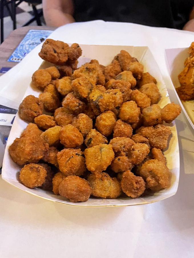 Fried okra that converts even the skeptics &ndash; little golden nuggets that somehow make vegetables feel like an indulgence rather than a virtue.