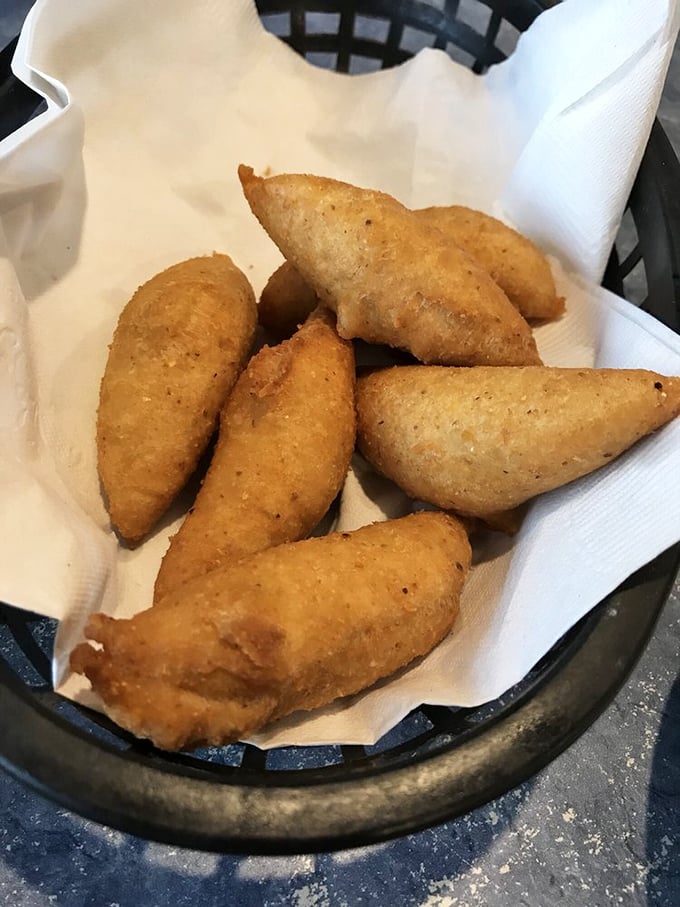 Hushpuppies&mdash;those golden, crispy-outside, tender-inside cornmeal miracles that somehow make seafood taste even better, if that's even possible.