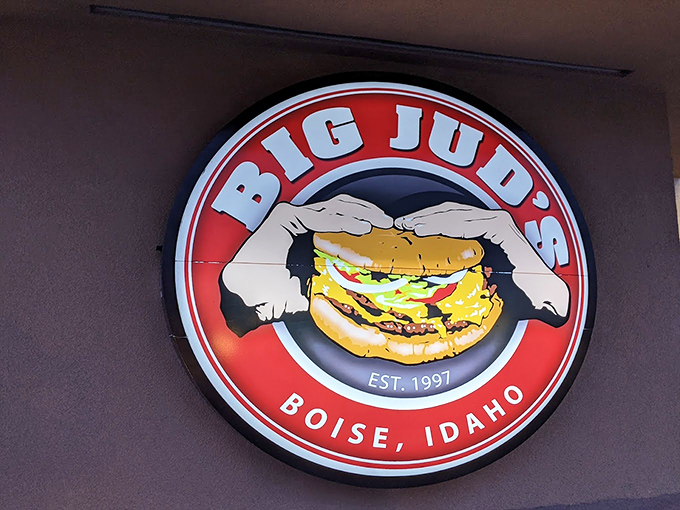 The iconic Big Jud's logo tells you everything you need to know&mdash;this place takes burgers very, very seriously.