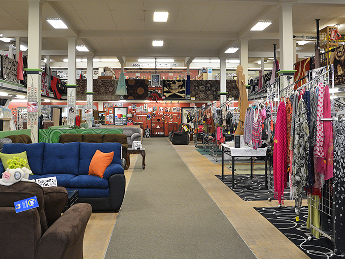 The thrift shop that time forgot! This expansive space is like Indiana Jones meets Marie Kondo, with treasures waiting to be unearthed.