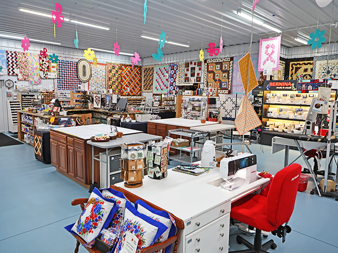 Overhead butterflies dance above a sea of creativity. This isn't just shopping &ndash; it's an immersive experience where inspiration floats through the air like confetti.