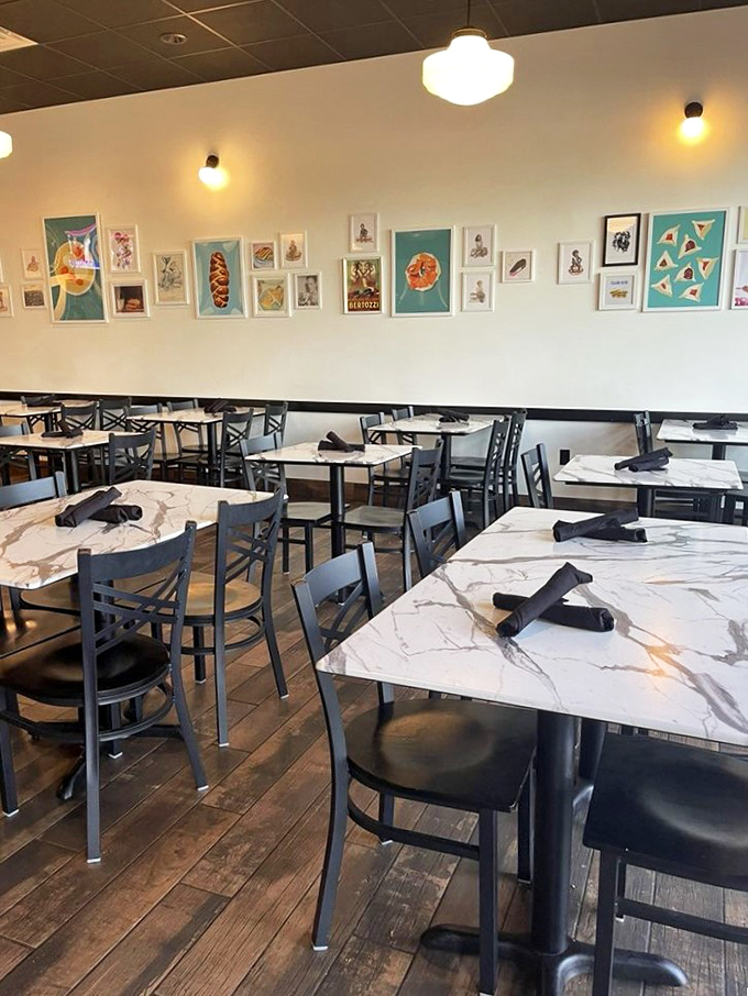 A feast for the eyes and the stomach! Krell's interior is a perfect blend of modern deli chic and cozy hometown eatery, with a side of "I can't wait to eat everything."