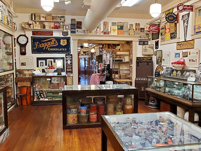 Not just a candy store but a time capsule, where vintage tins and wooden display cases tell stories sweeter than the treats they hold.