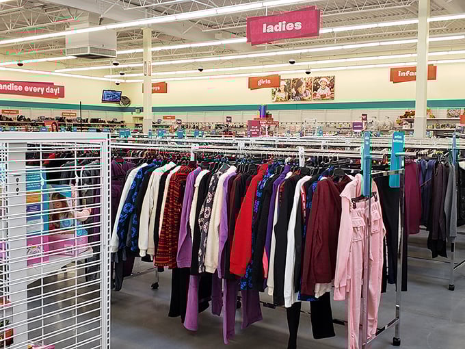 Ladies' department: Where "I have nothing to wear" meets "I can't believe I got all this for that price."