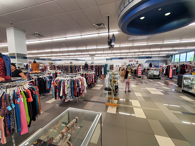 The spacious, well-lit interior transforms secondhand shopping from a chore into a delightful treasure hunt for the unexpected.