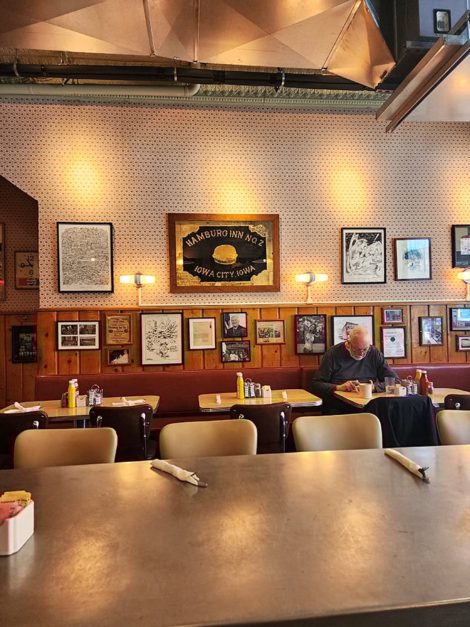 The booth section&mdash;where countless Iowa Citians have slid across vinyl seats to solve the world's problems over coffee refills.