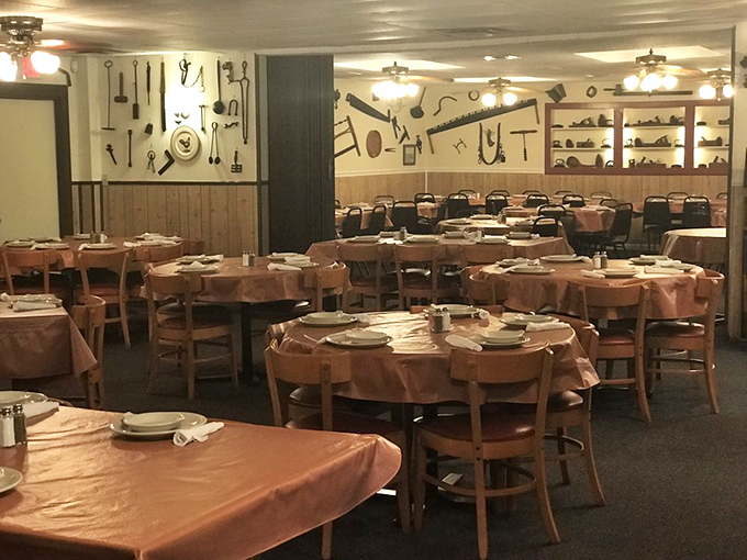Tables set for family-style feasting, where strangers become friends over shared platters and the mutual appreciation of perfect fried chicken.