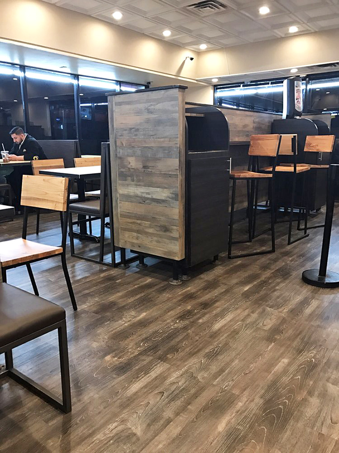 Modern meets cozy in this dining space where the only thing more satisfying than the ambiance is what's on your plate.