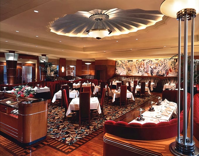 Art deco elegance with just enough swagger to remind you that you're somewhere special. The perfect stage for meat theater.