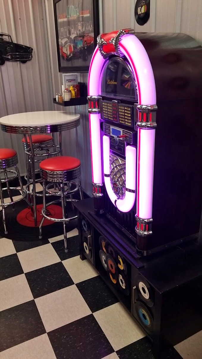 This jukebox doesn't just play songs; it plays memories. Five cents for a melody, free time travel included.