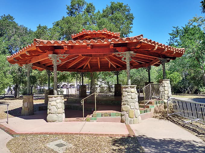 Libbey Park's gazebo stands ready for everything from impromptu guitar strumming to wedding vows—community gathering spots don't get more picture-perfect than this.