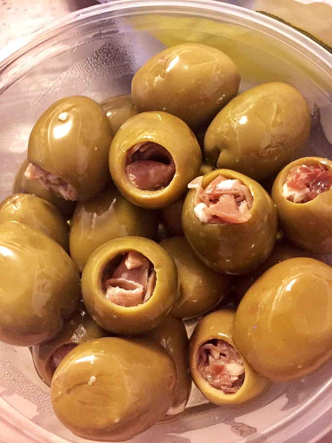 Stuffed olives that prove good things come in small packages&mdash;each one a perfect bite-sized explosion of briny, savory goodness.