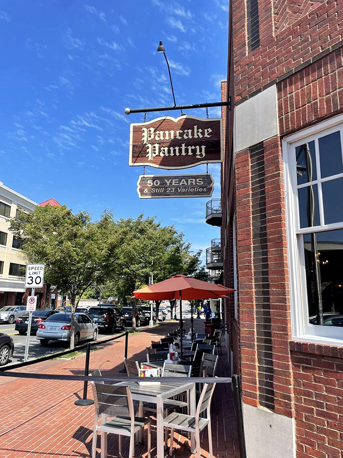 Outdoor seating offers the rare opportunity to people-watch while pancake-eating&mdash;a multitasking experience that feels uniquely Nashville.