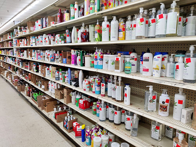 Personal care products lined up like soldiers ready to battle high prices&mdash;name brands at numbers that make drug stores seem extortionate.