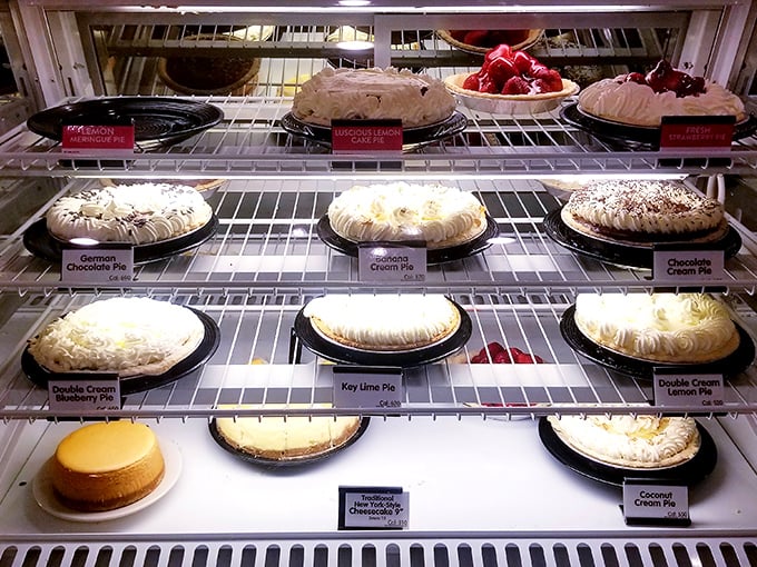 The pie case&mdash;where dreams are displayed under refrigeration and life's big decisions boil down to "Which one?" or "Why not two?"