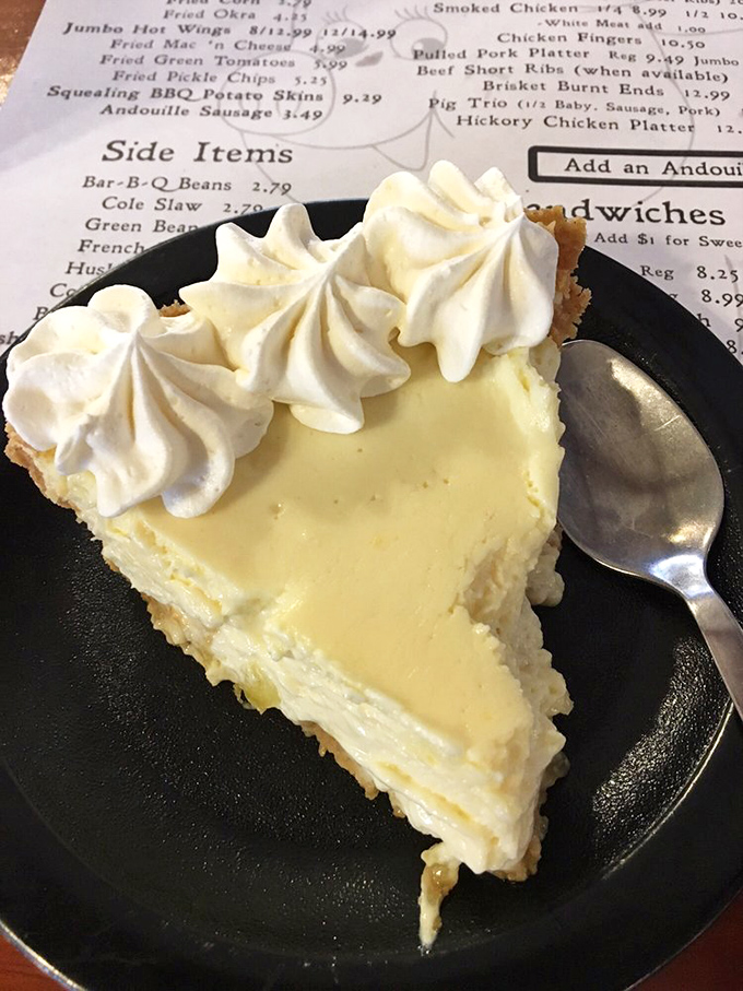 Key lime pie that strikes the perfect balance between sweet and tart—the dessert equivalent of a Florida sunset after a perfect day.