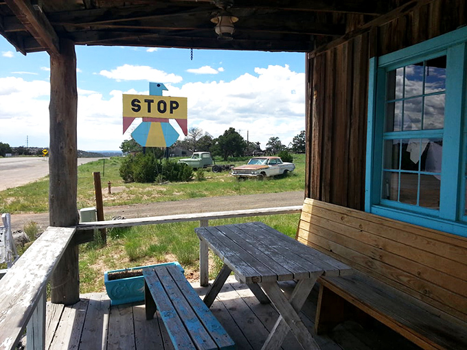 The porch where time stands still. Grab a seat, breathe in that high desert air, and contemplate the meaning of pie.