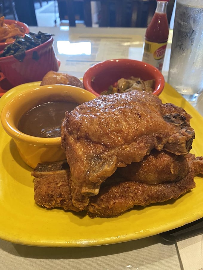 These pork chops aren't just cooked&mdash;they're loved into existence, with a golden crust that crackles with each bite.