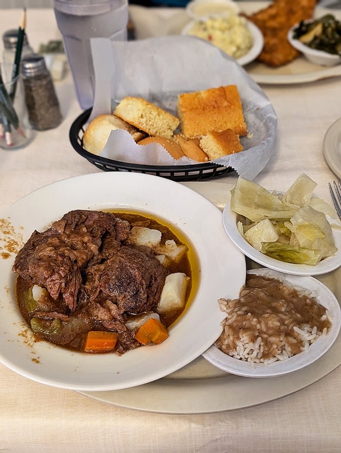 Pot roast that doesn't just fall apart &ndash; it surrenders completely, waving the white flag after a long, flavorful battle with time and heat.