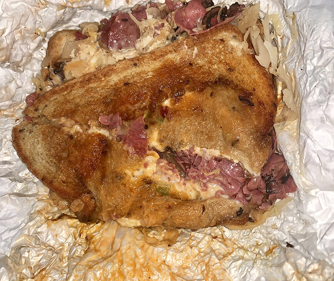 The Reuben doesn't mess around&mdash;tender corned beef, Swiss cheese, and sauerkraut melded together in harmonious sandwich unity.