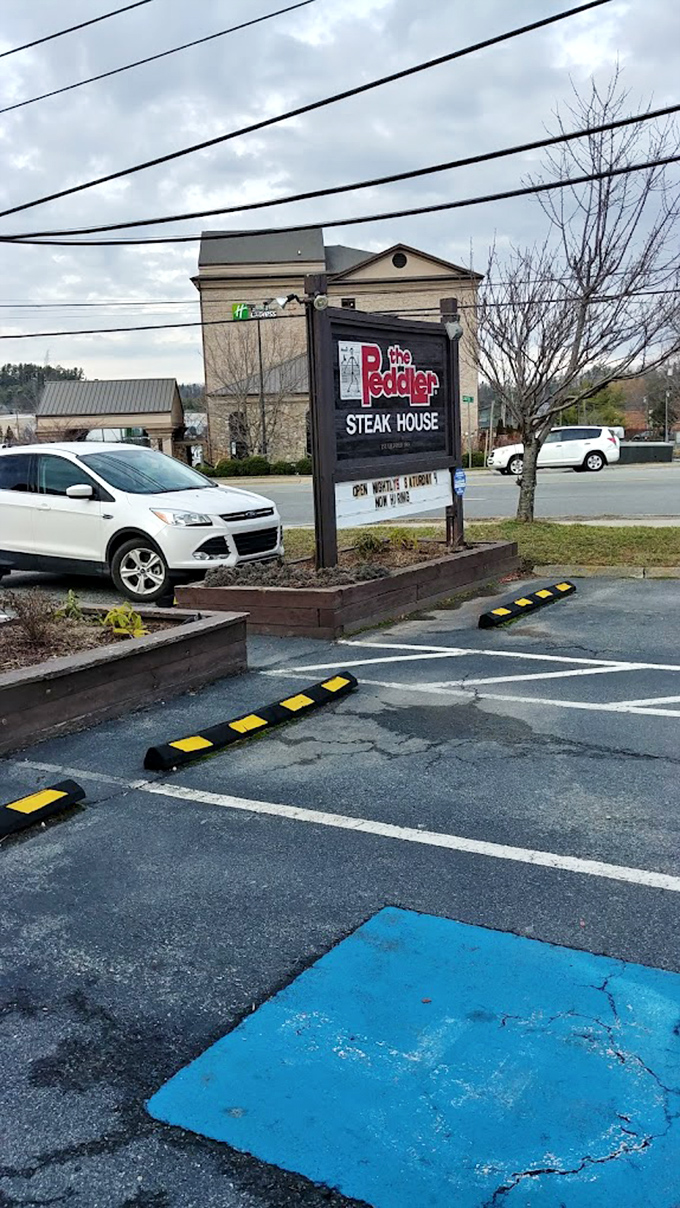 The sign promises steak, and after fifty years, generations of satisfied diners confirm they've kept that promise exceptionally well.