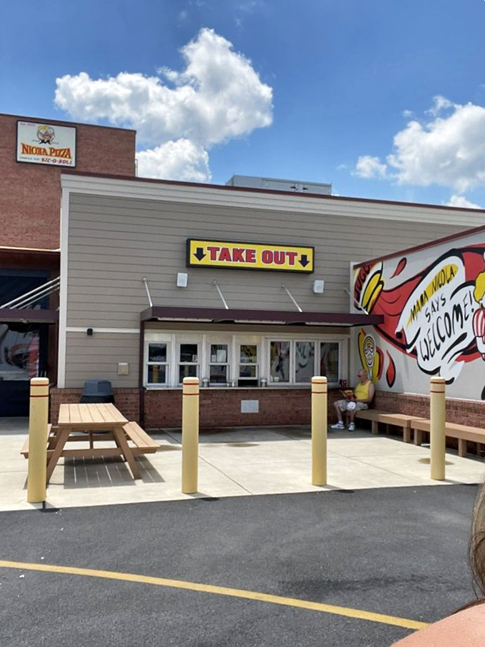 The take-out window&mdash;where locals know to go when beach hunger strikes and picnic tables await those who can't wait to dig in.